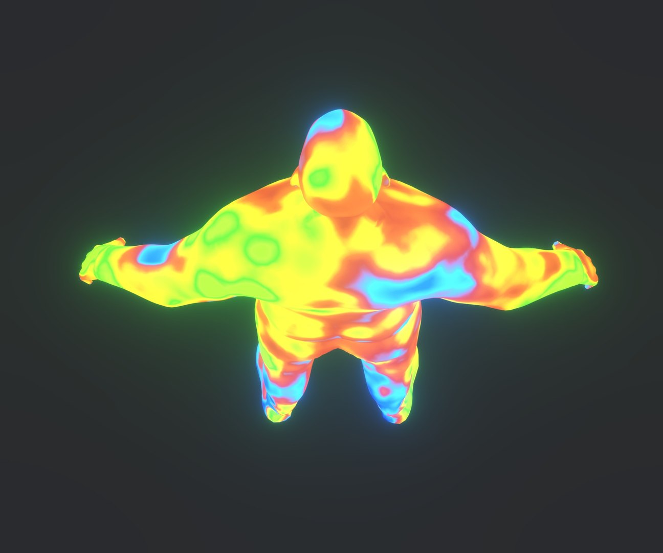 3D thermal image heatmap male - TurboSquid 1692675