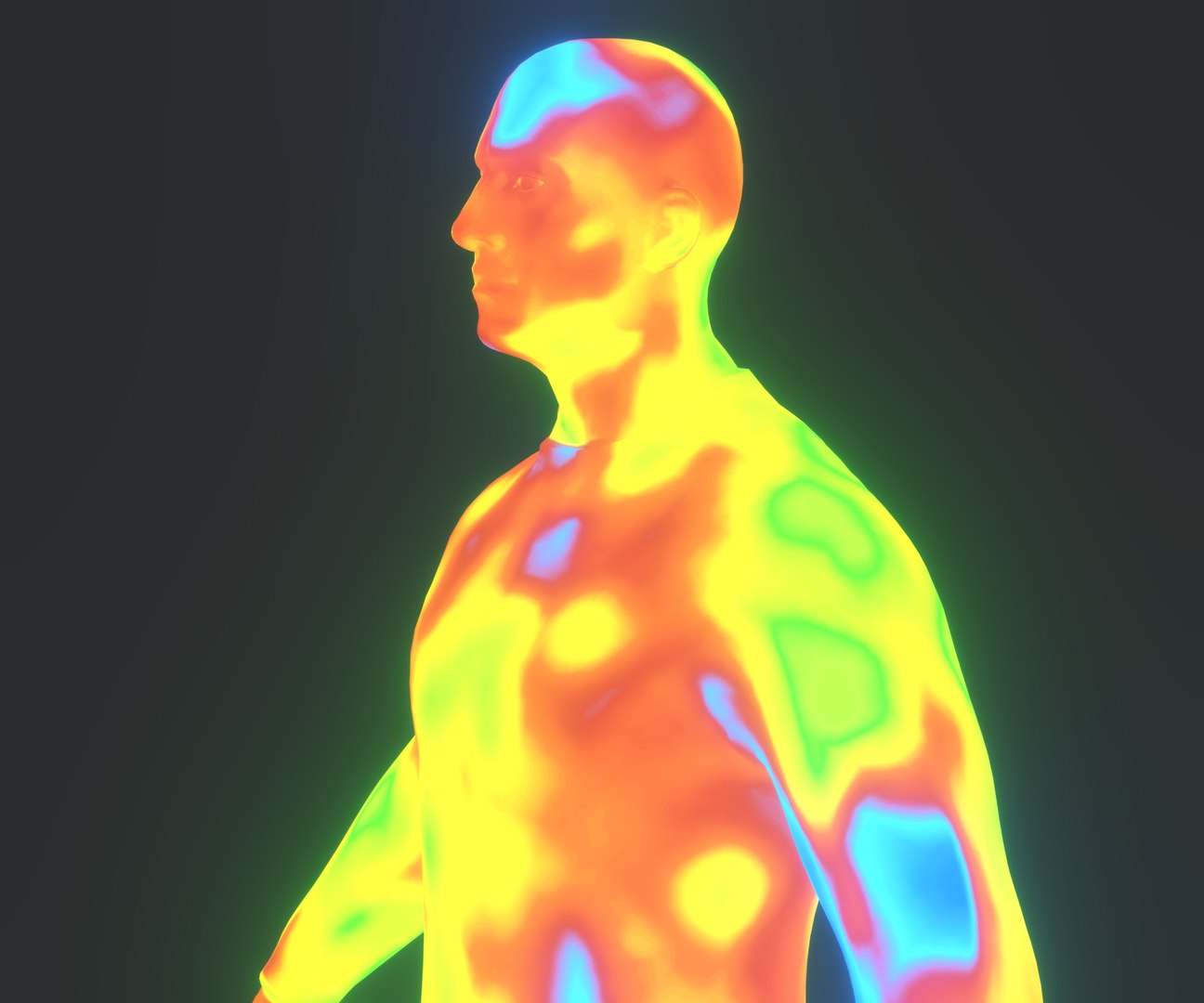 3D thermal image heatmap male - TurboSquid 1692675