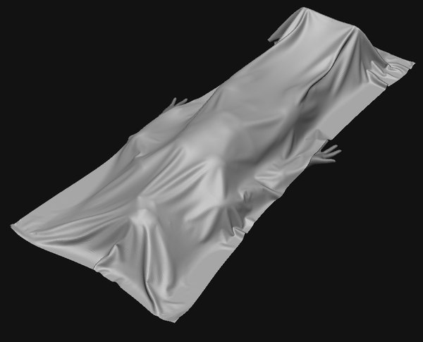 3d max dead body ground