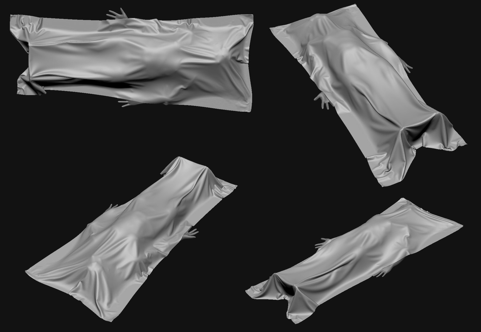 3d Max Dead Body Ground