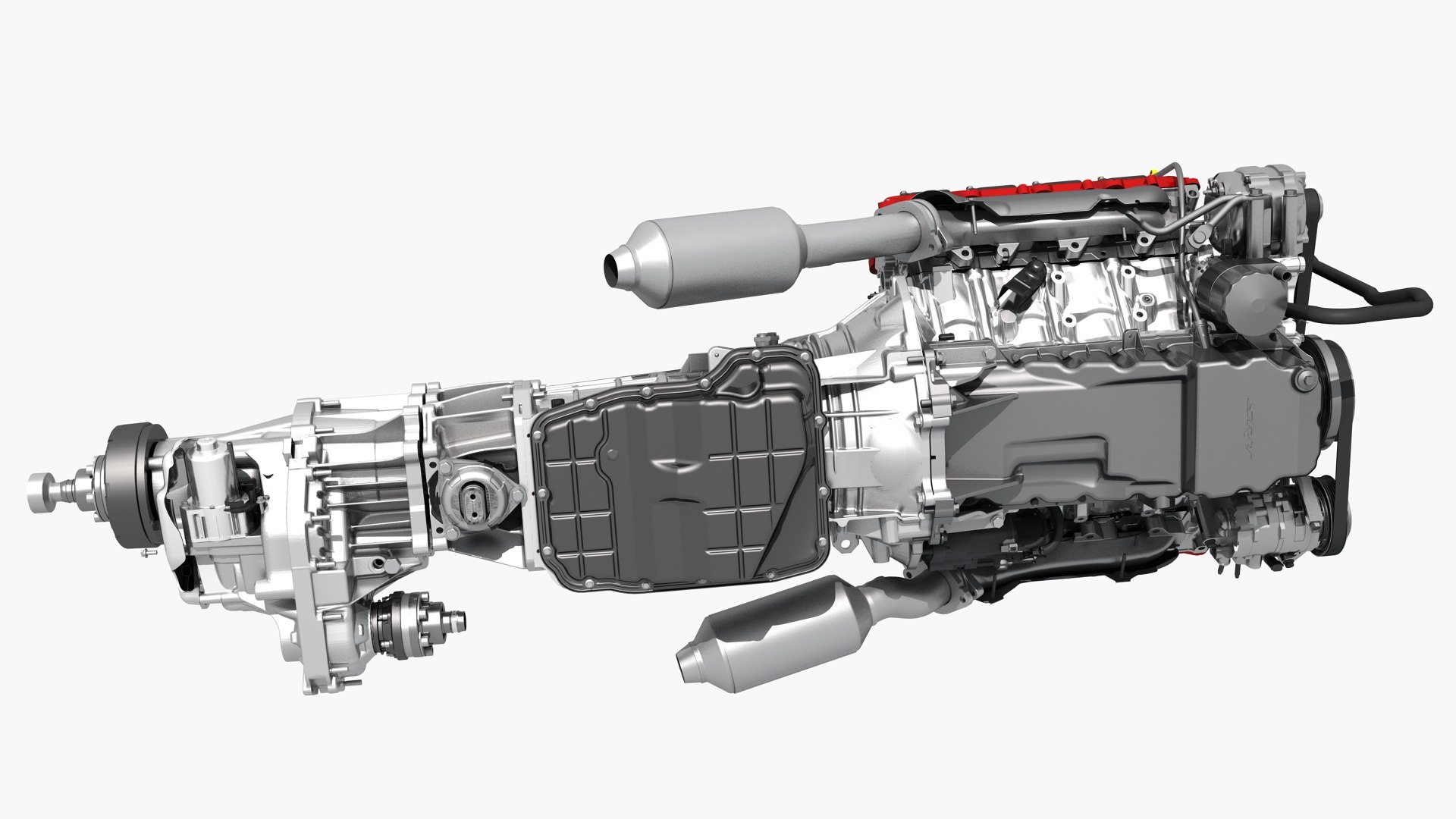 Engine With Transmission 3D Model - TurboSquid 2052515