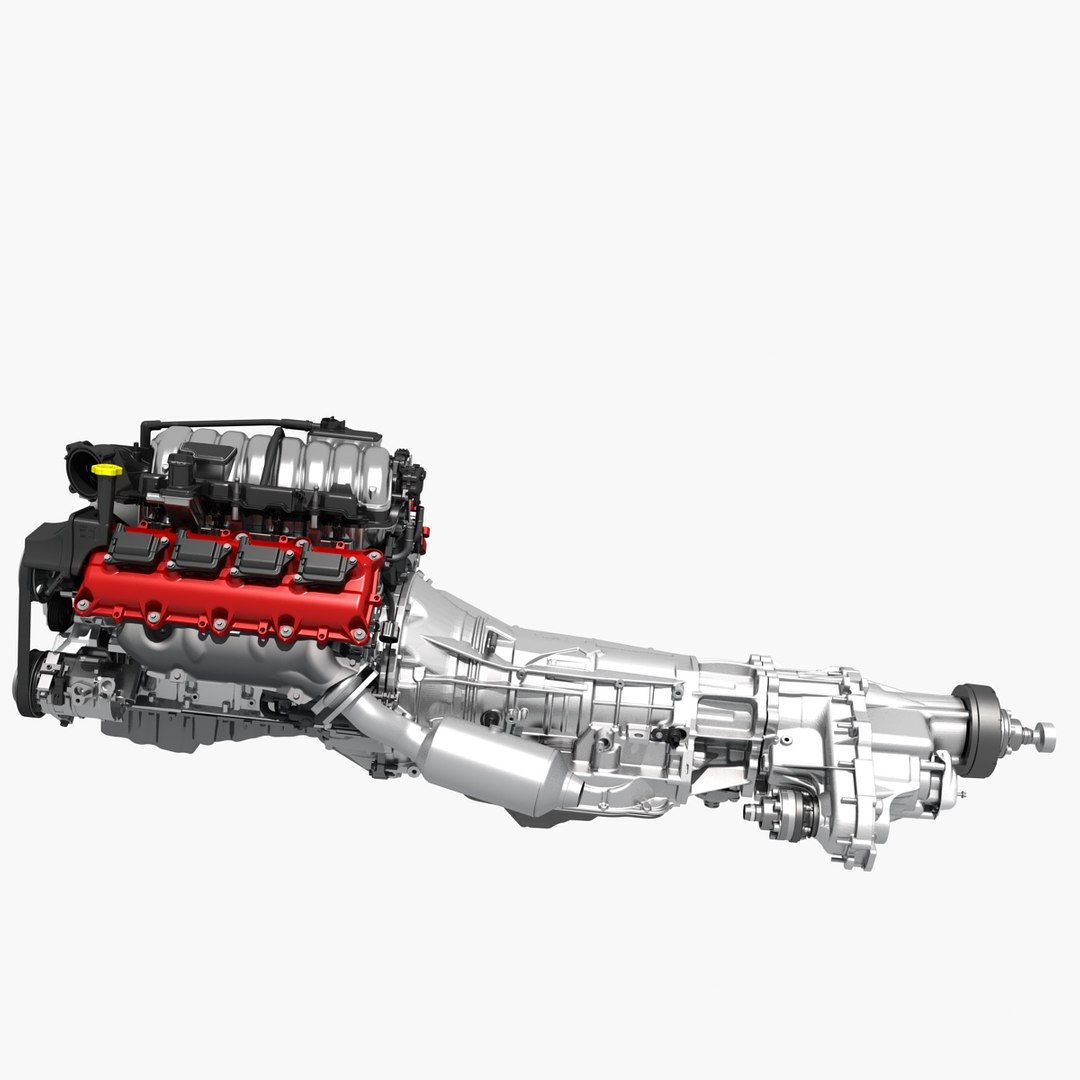 Engine With Transmission 3D Model - TurboSquid 2052515