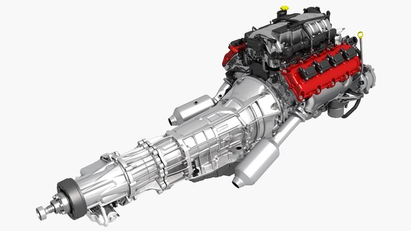 modelo 3d motor con transmision - TurboSquid 2052515