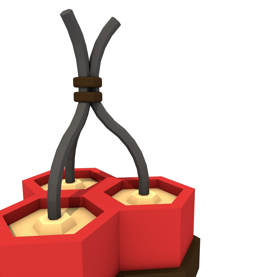 3D simple dynamite - TurboSquid 1359550