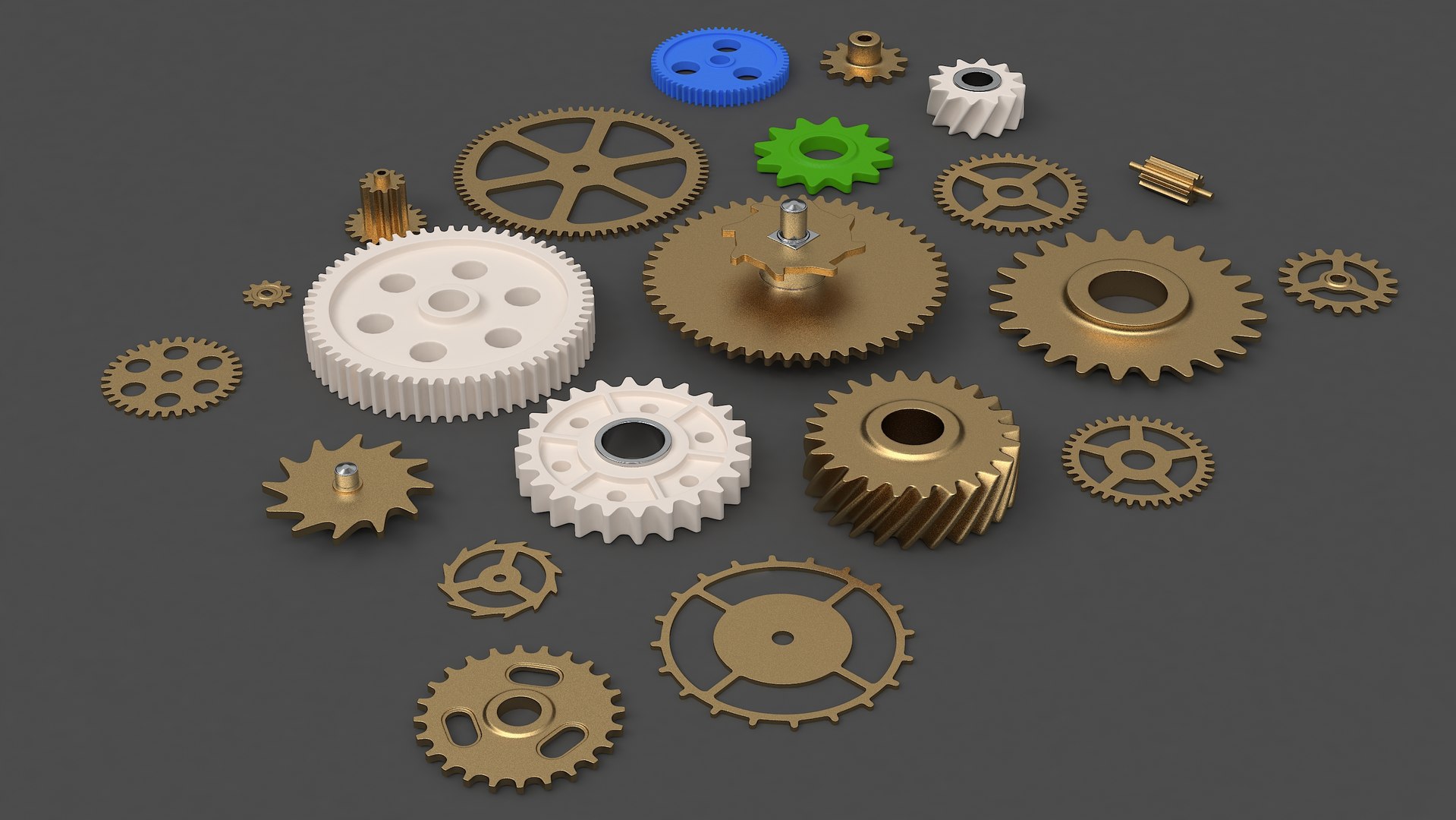 3D Gears 3A - TurboSquid 1858635