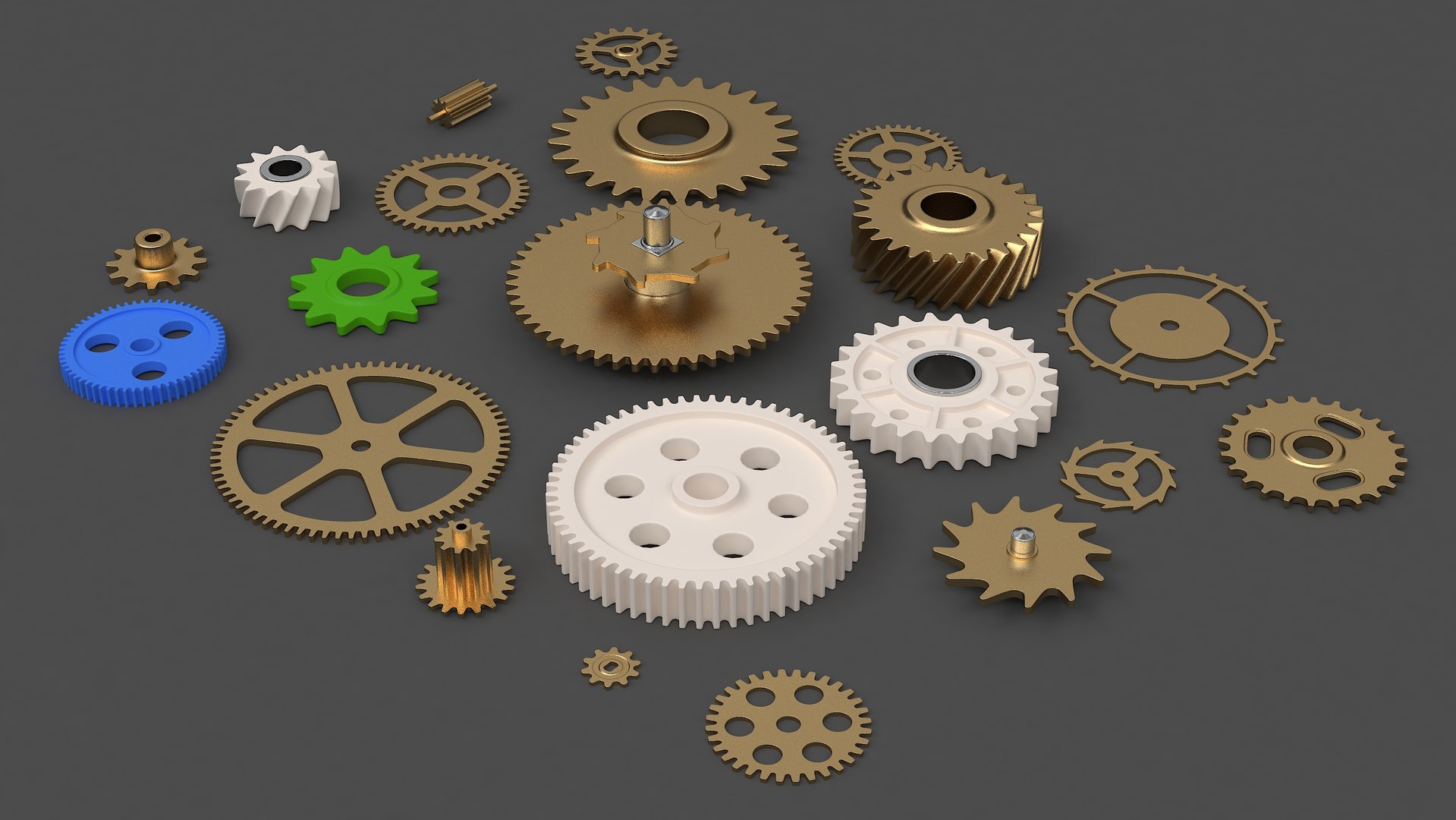 3D Gears 3A - TurboSquid 1858635