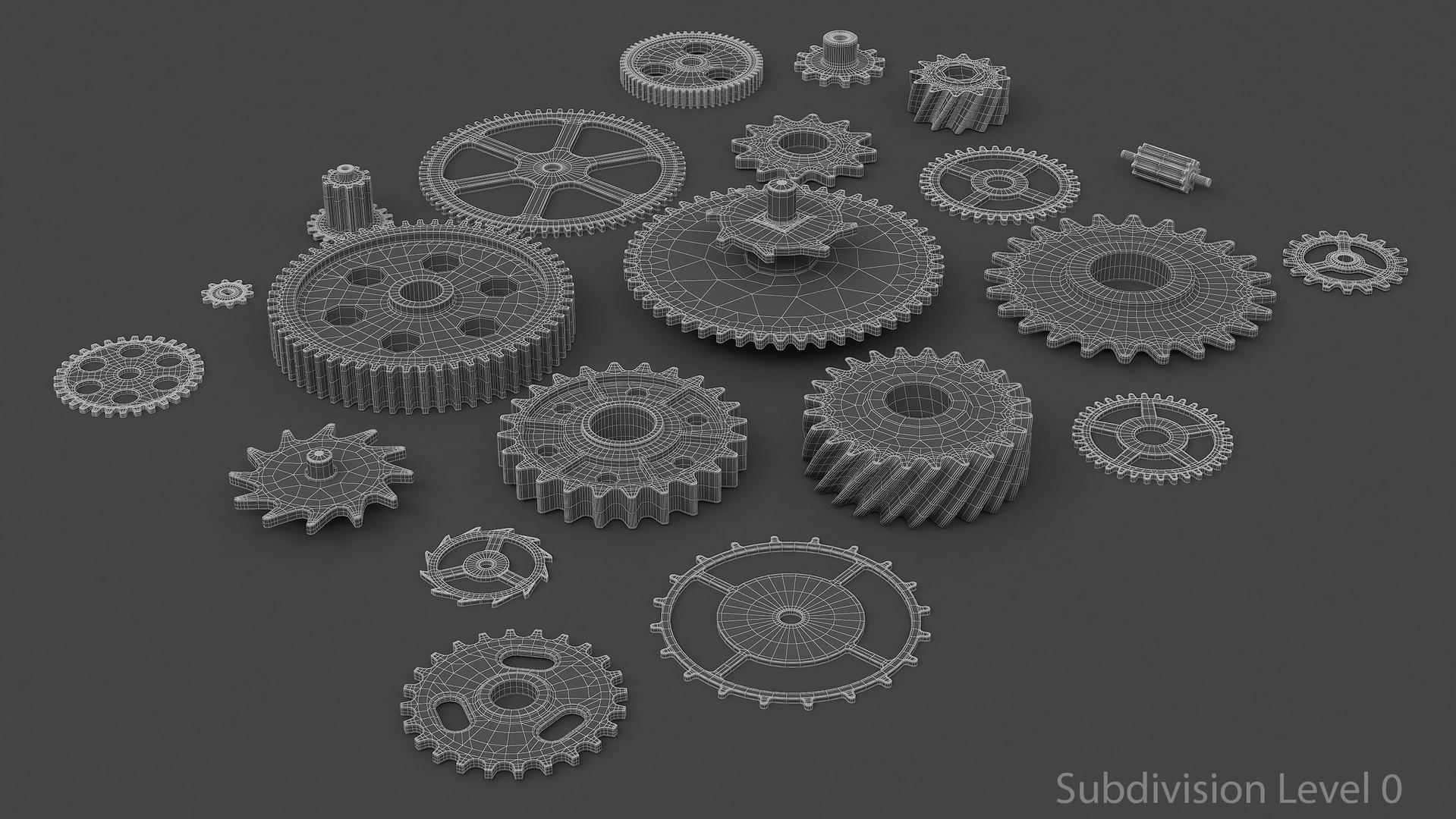 3D Gears 3A - TurboSquid 1858635
