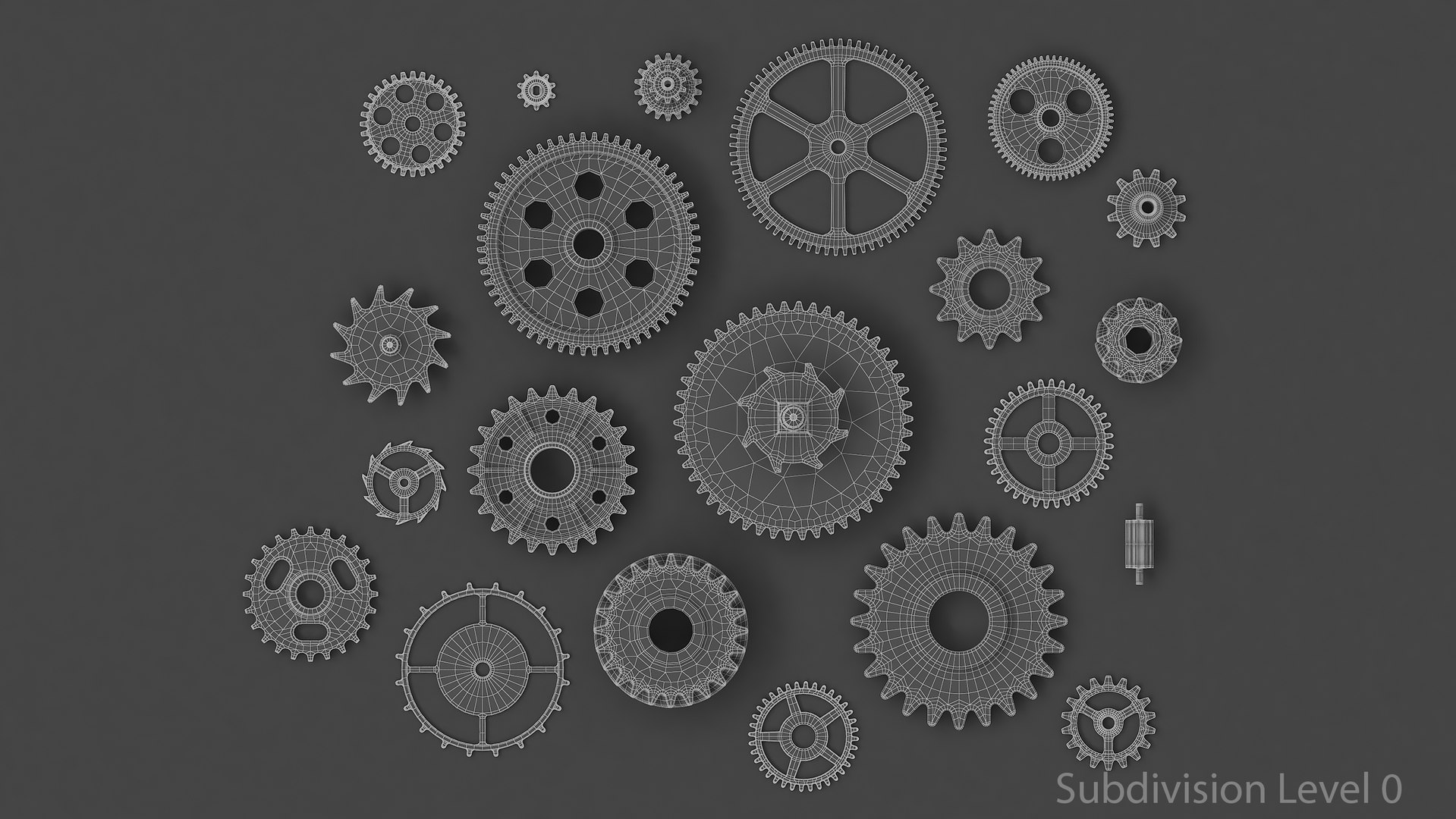 3D Gears 3A - TurboSquid 1858635