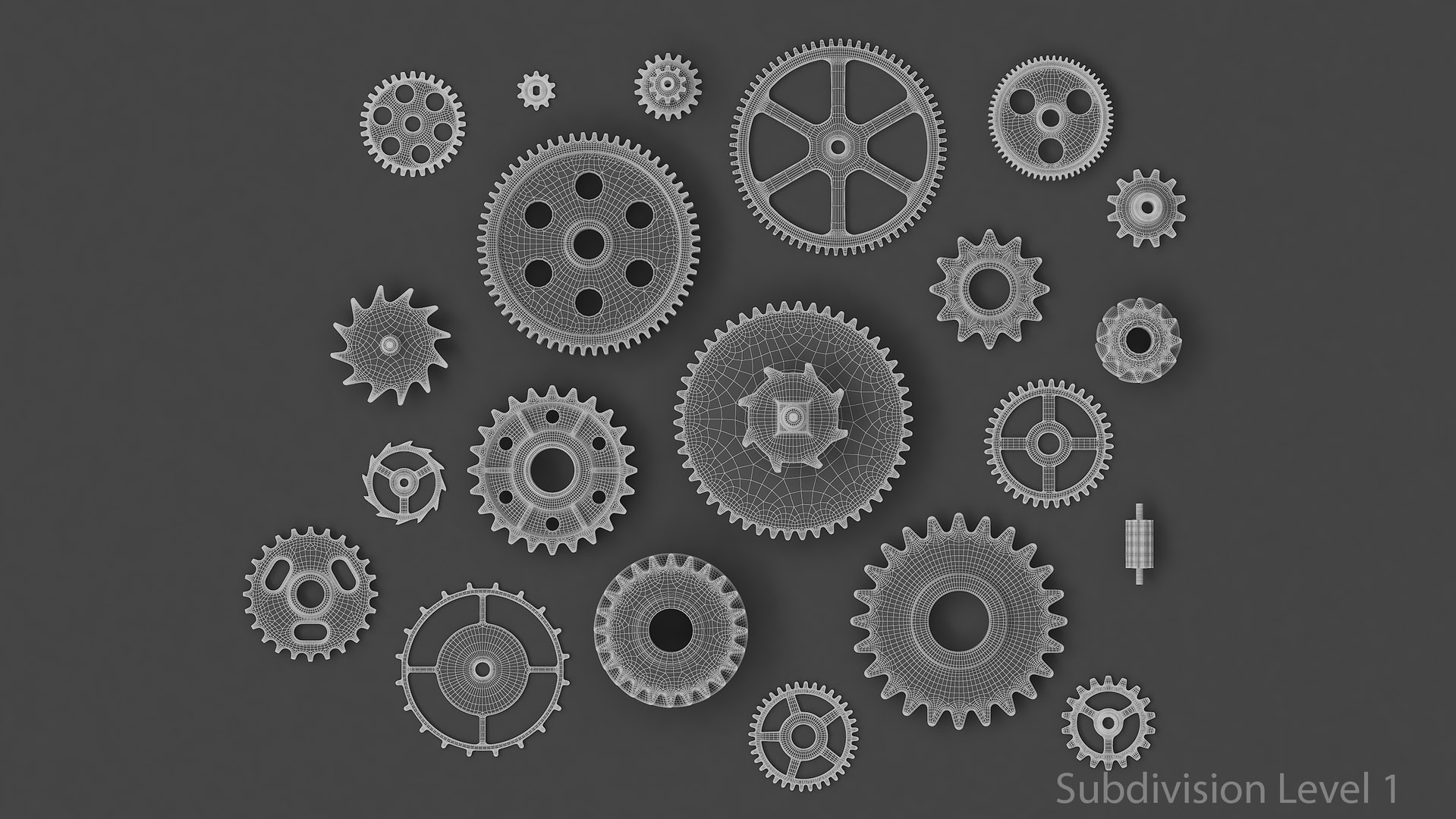 3D Gears 3A - TurboSquid 1858635