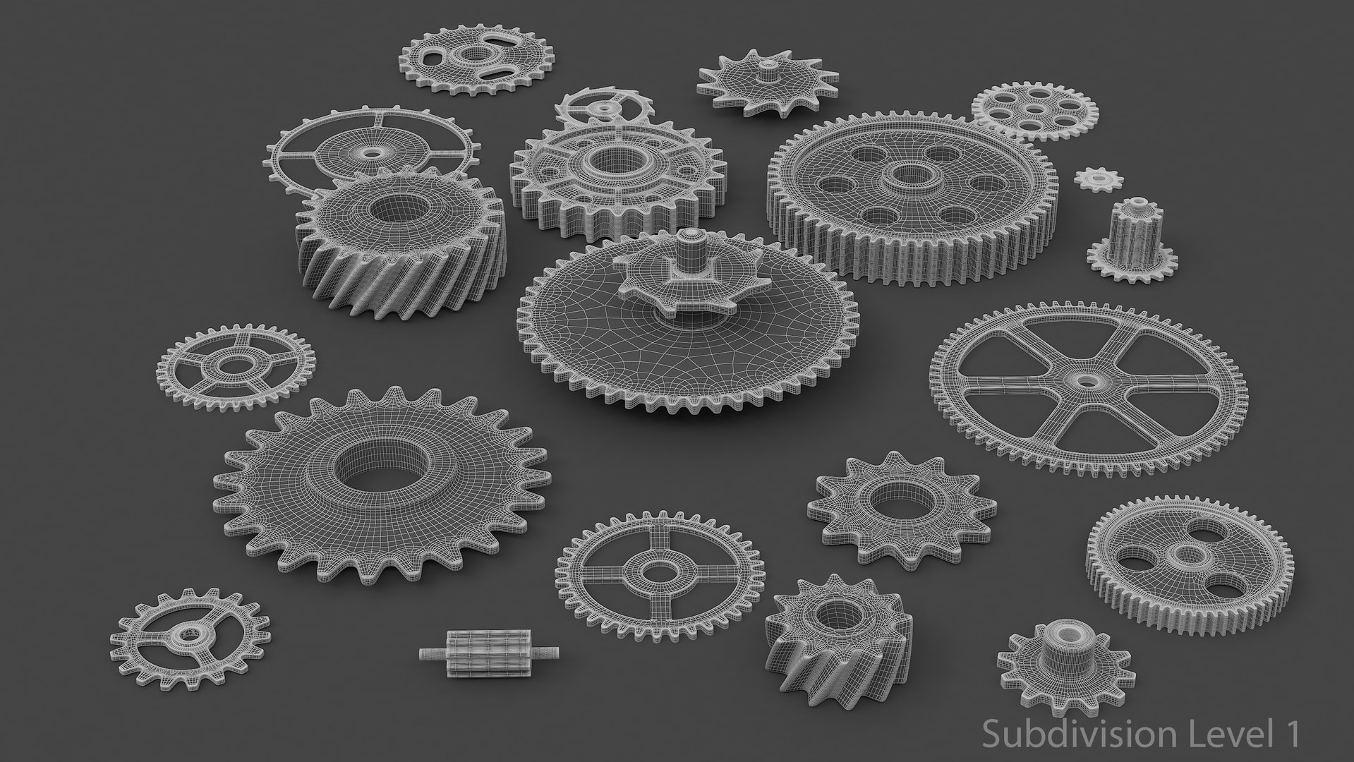 3D Gears 3A - TurboSquid 1858635