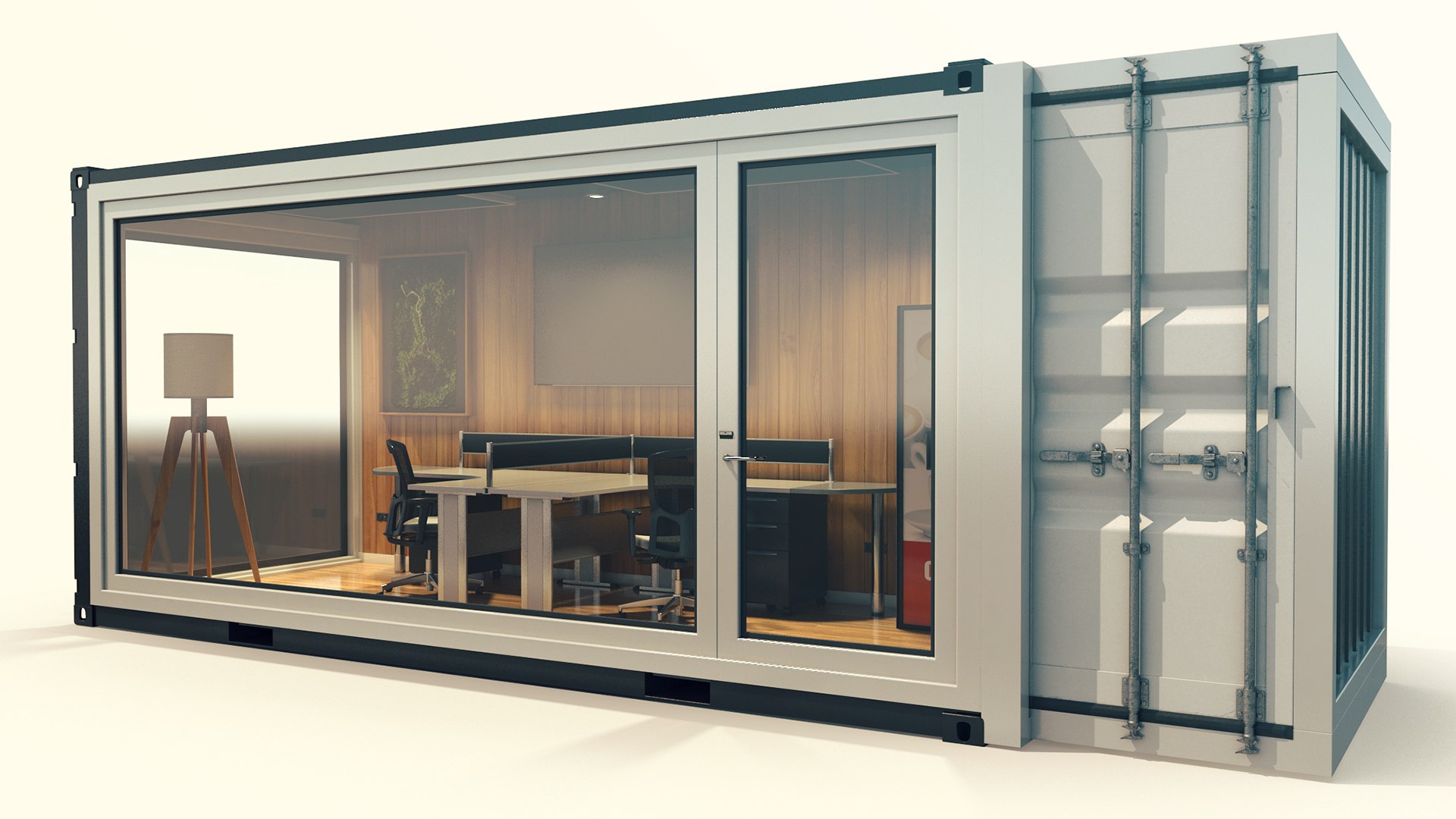 3D Model Office Container 3 - TurboSquid 1800185