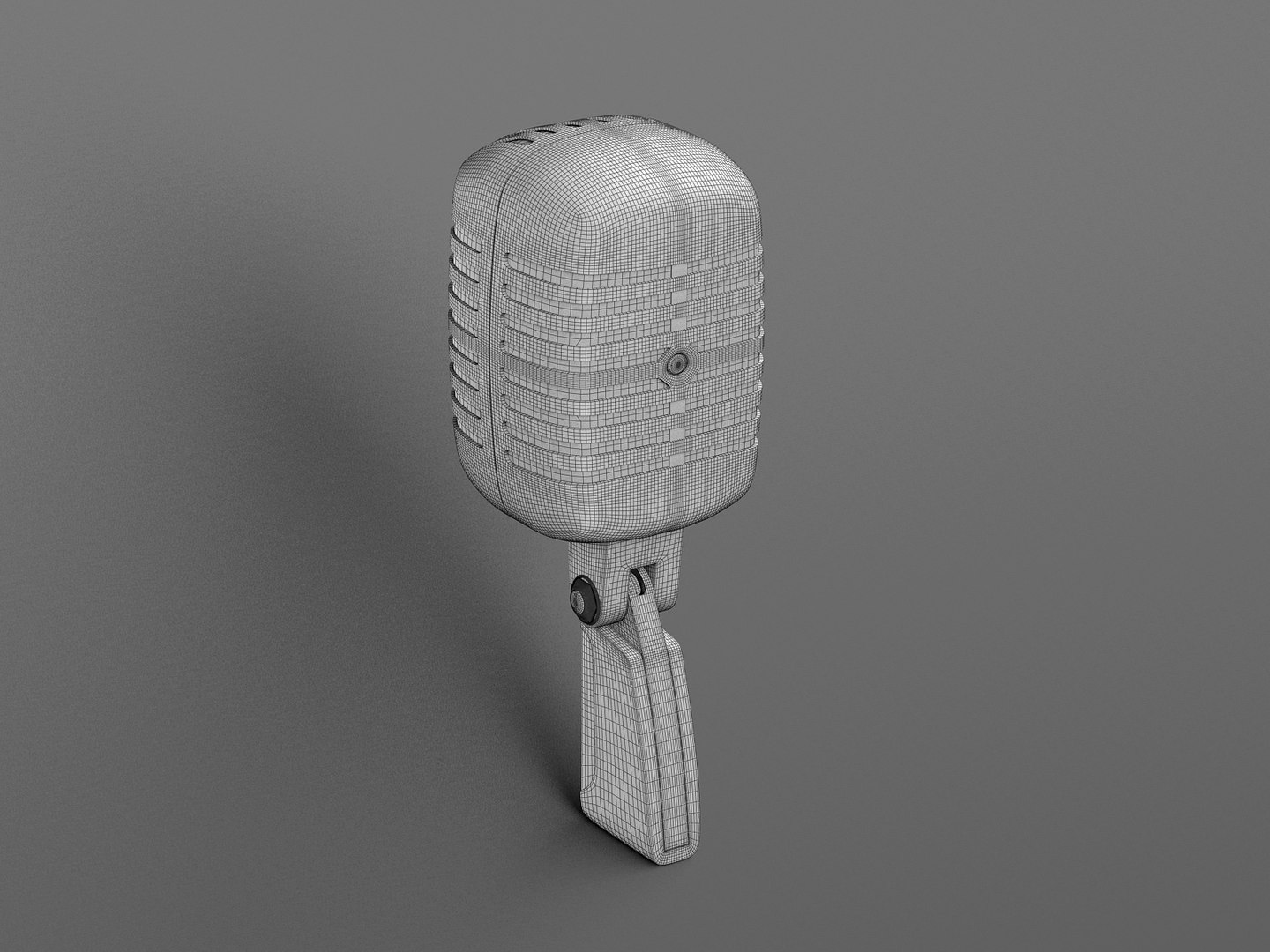 Retro Microphone 3D Model - TurboSquid 1175944