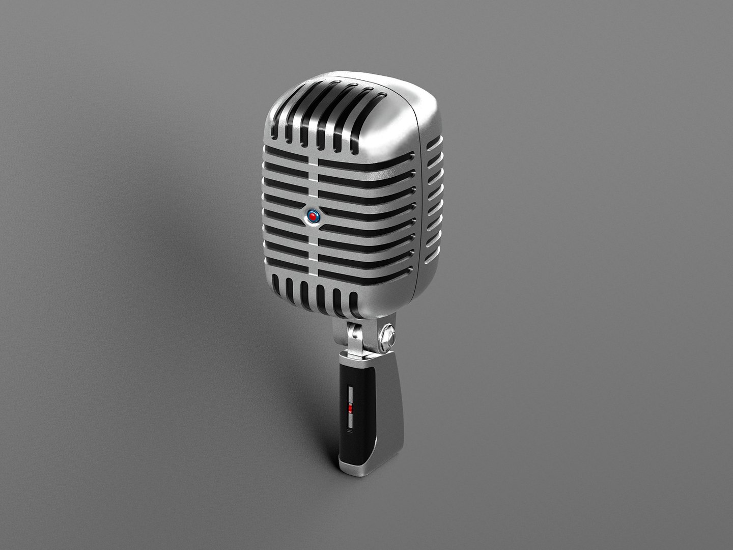 Retro Microphone 3D Model - TurboSquid 1175944