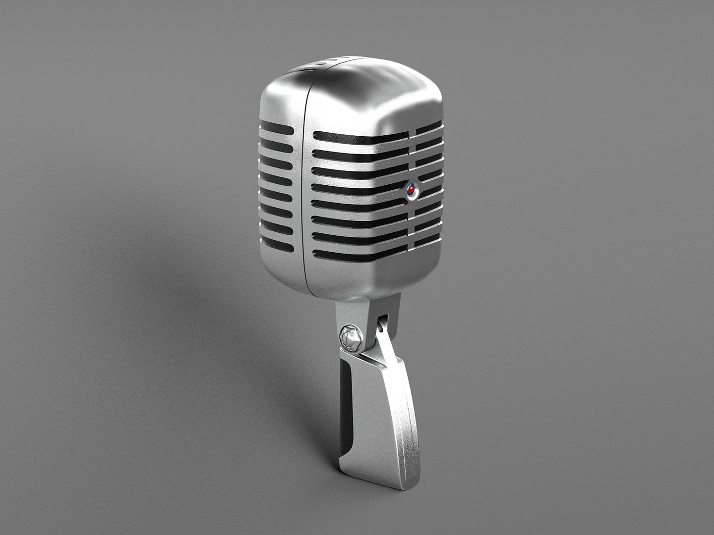 Retro Microphone 3D Model - TurboSquid 1175944