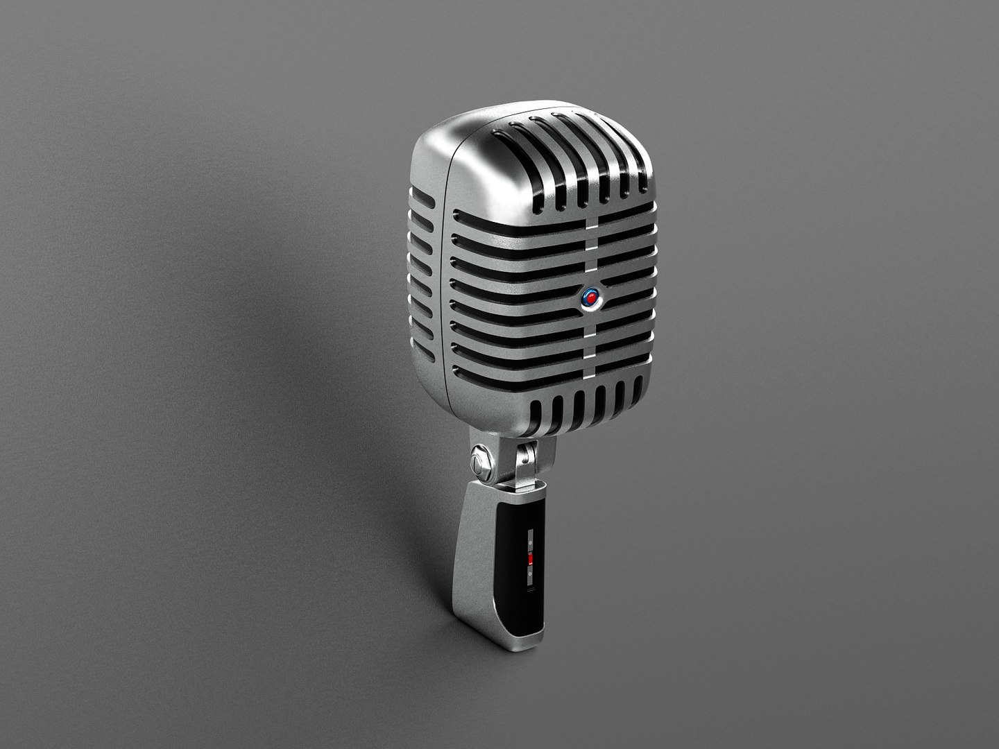 Retro Microphone 3D Model - TurboSquid 1175944