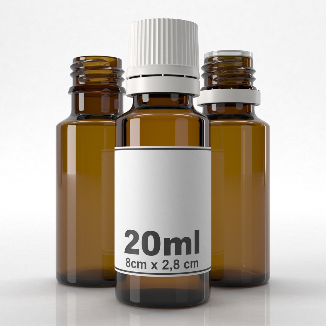 Bottle 20ml 3D model - TurboSquid 1245686
