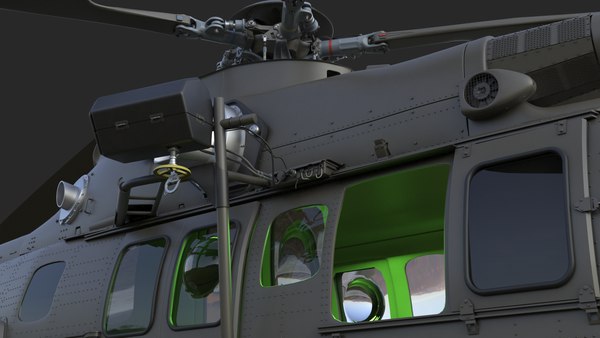 Eurocopter EC 725 High Detail 3ds max Vray 3D - TurboSquid 1786493