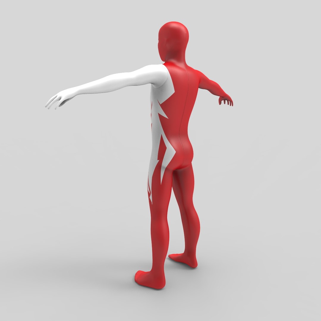 3d Model Morphsuit Super Hero