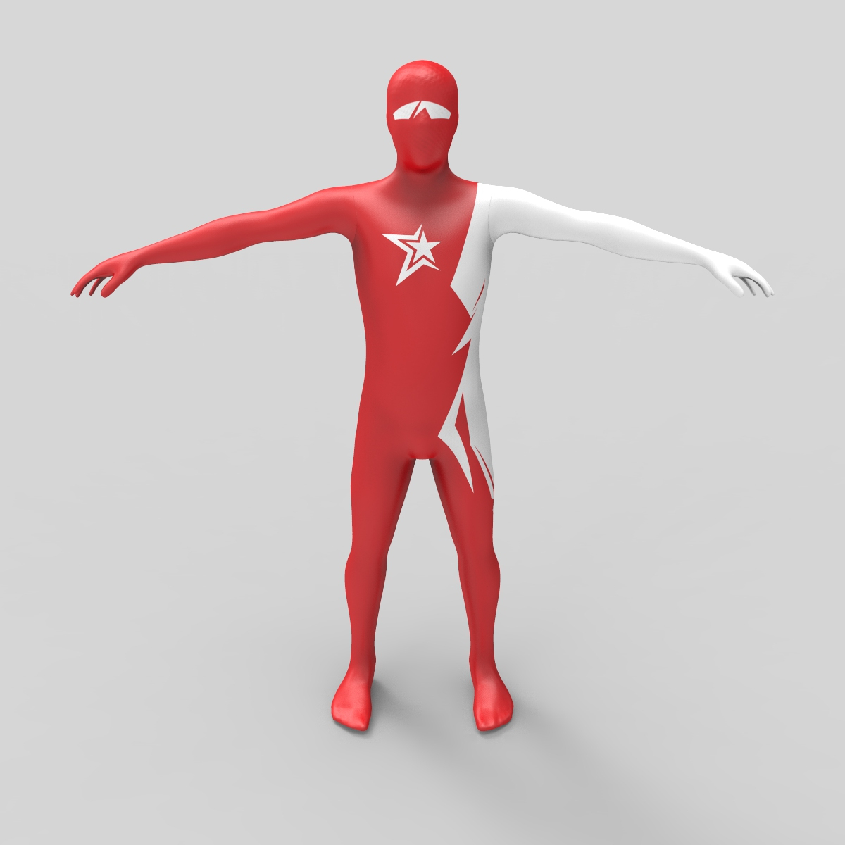 3d model morphsuit super hero