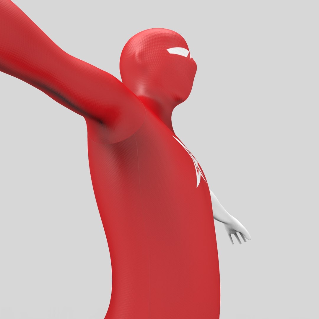 3d Model Morphsuit Super Hero