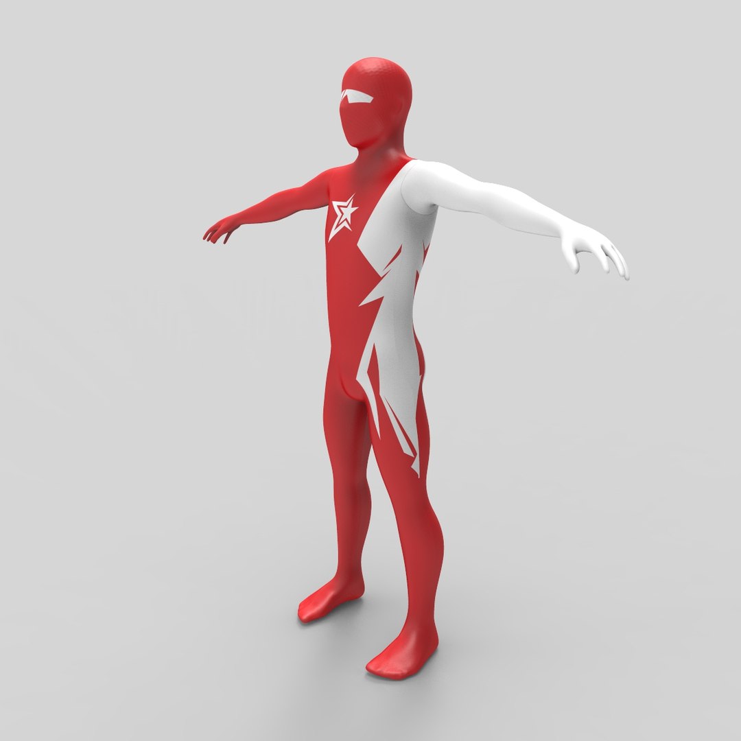 3d Model Morphsuit Super Hero