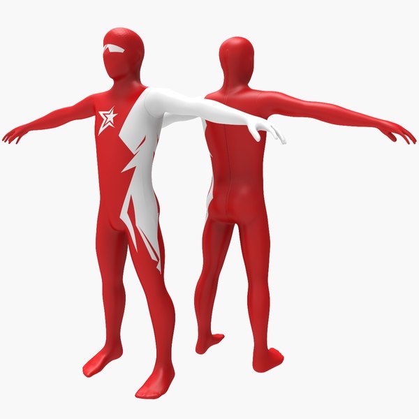 3d model morphsuit super hero