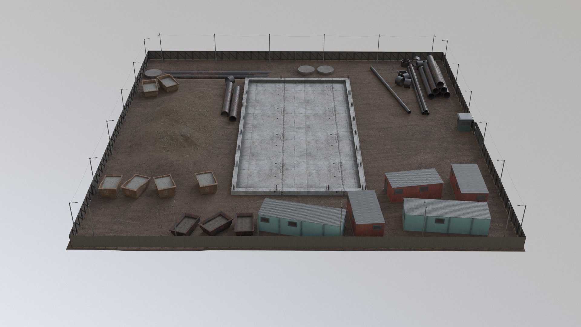 3D Model Construction Site - TurboSquid 1785699