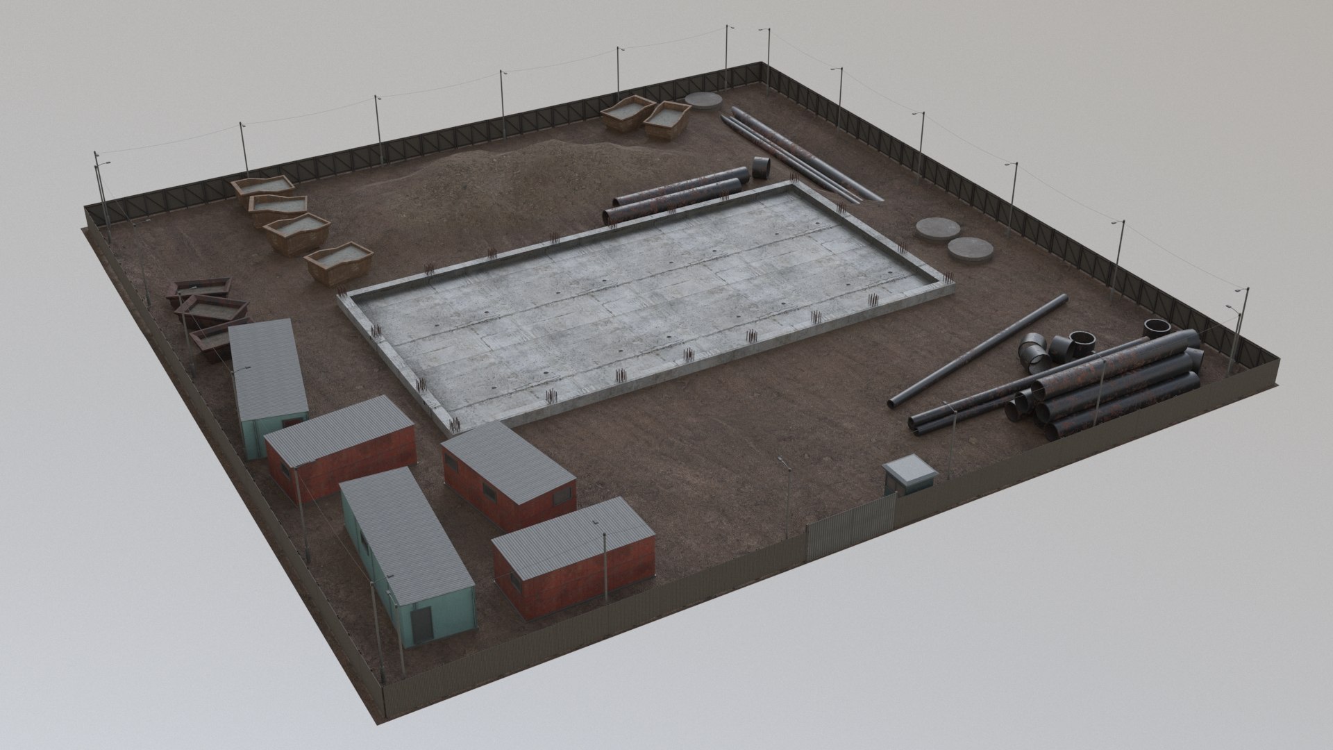 3D Model Construction Site - TurboSquid 1785699