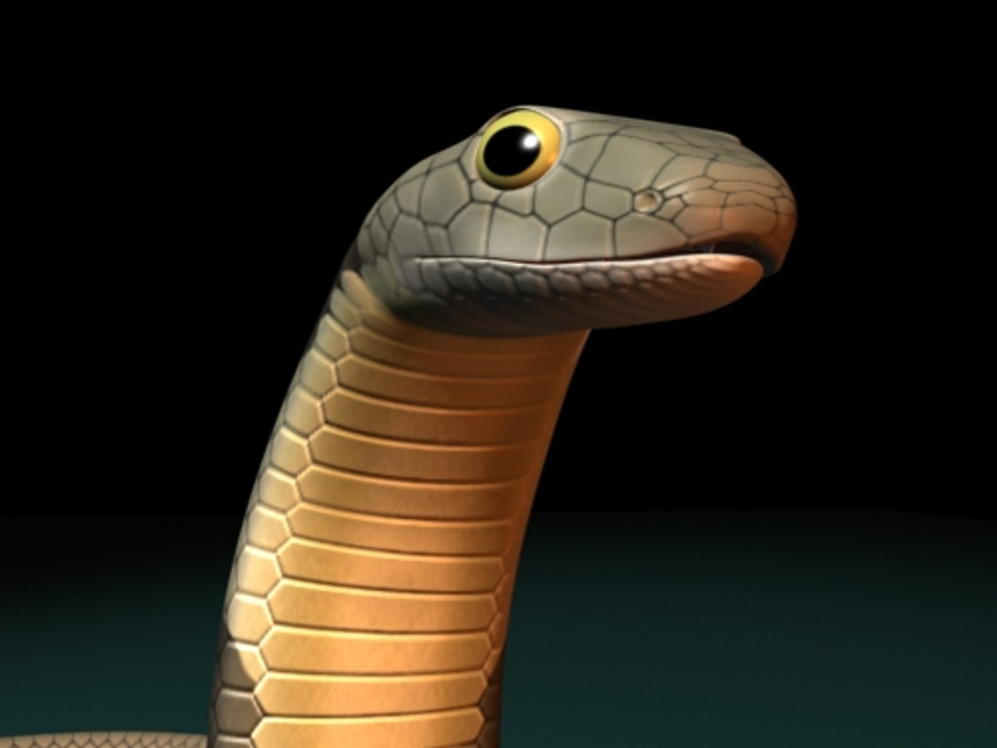 King Cobra Snakes 3d Model