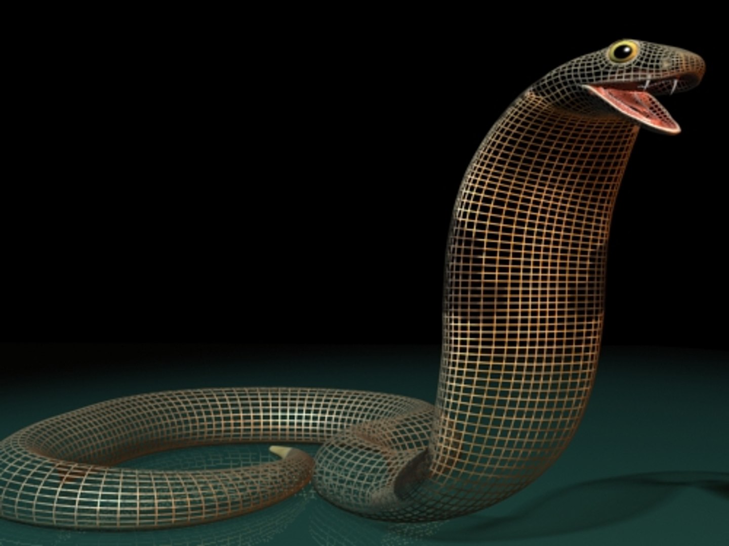 King Cobra Snakes 3d Model