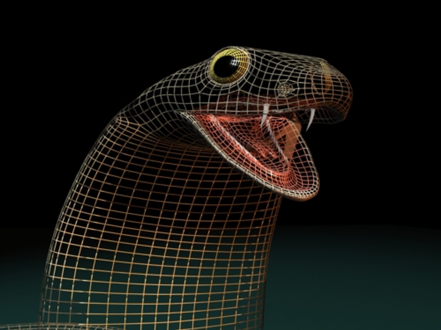 King Cobra Snakes 3d Model