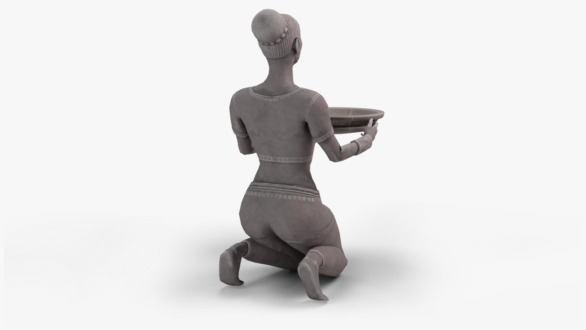 Female Statue With Bowl Model - TurboSquid 2253219