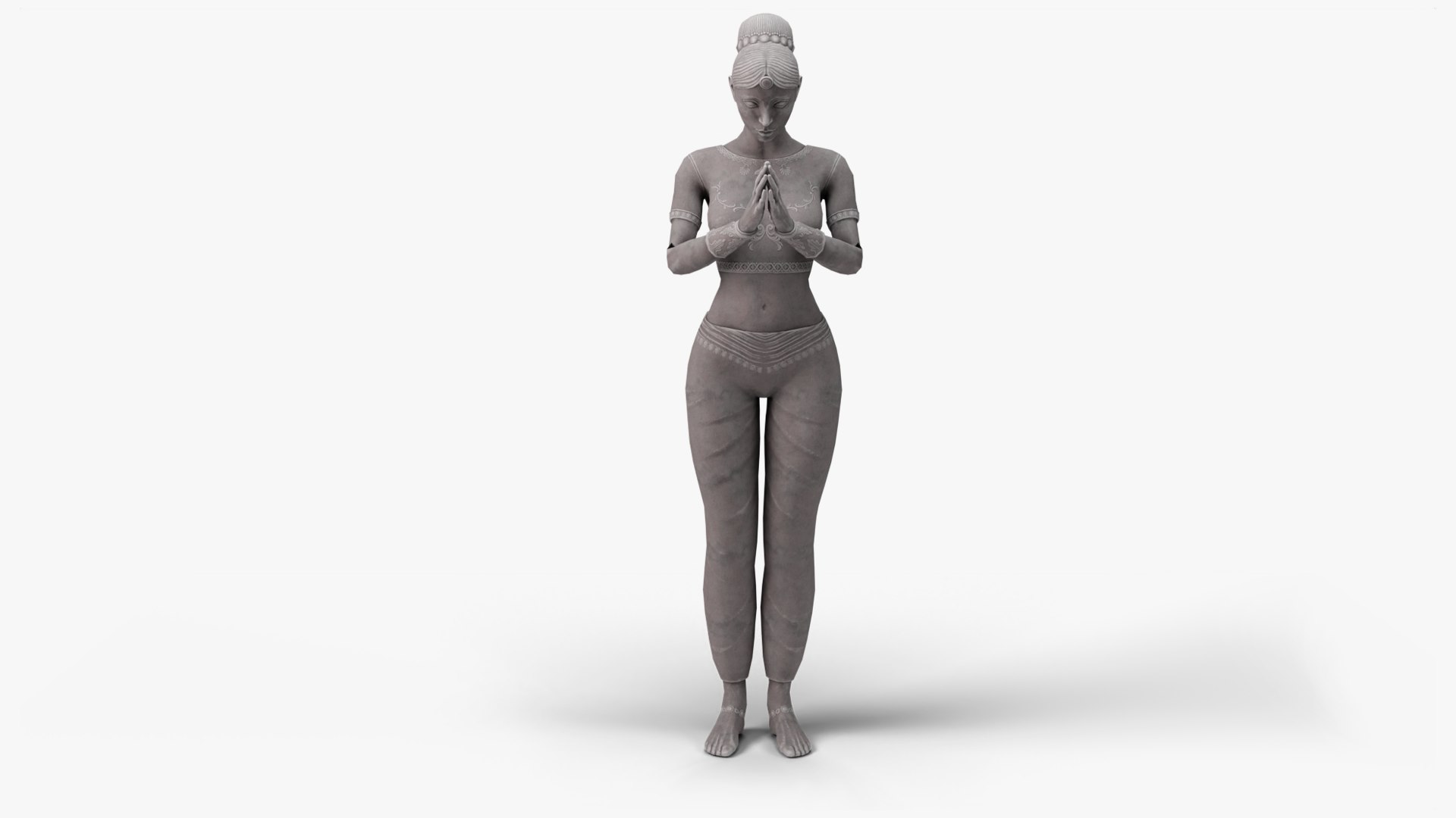Female Statue With Bowl Model - TurboSquid 2253219