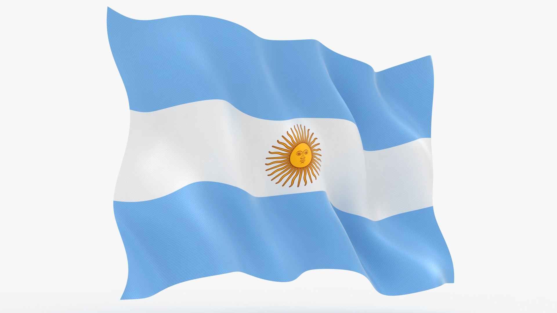 Argentina flag animation 3D model - TurboSquid 1615913