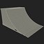 3d Model Of Quarter Pipe Skate Ramp