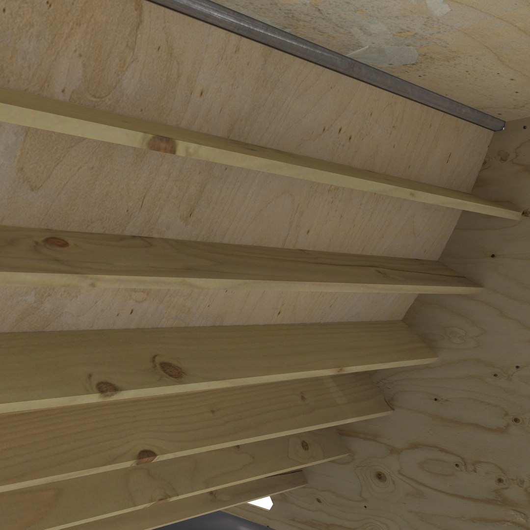 3d model of quarter pipe skate ramp