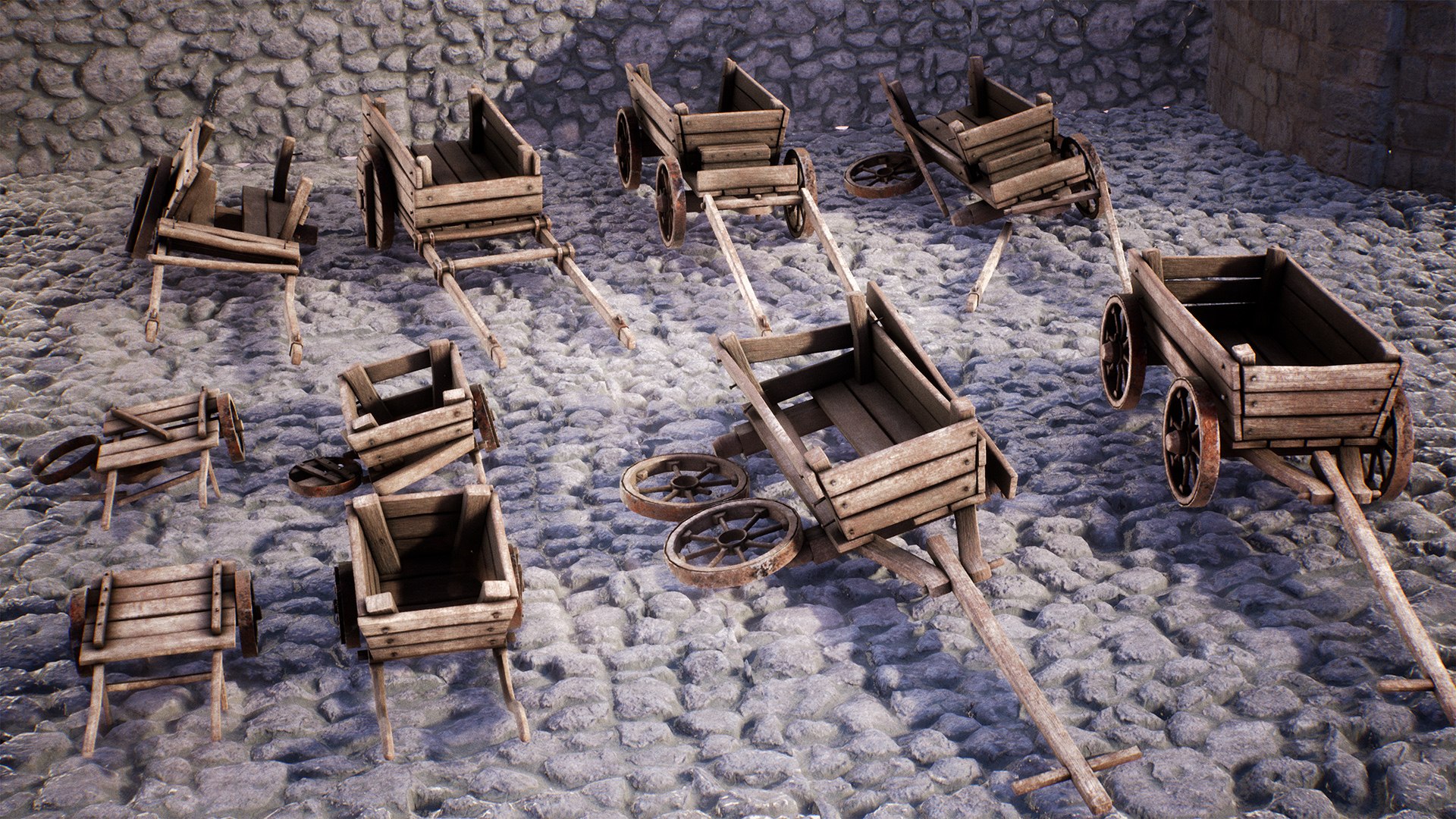 Medieval Carts 10 Variations 3D Model - TurboSquid 1984273