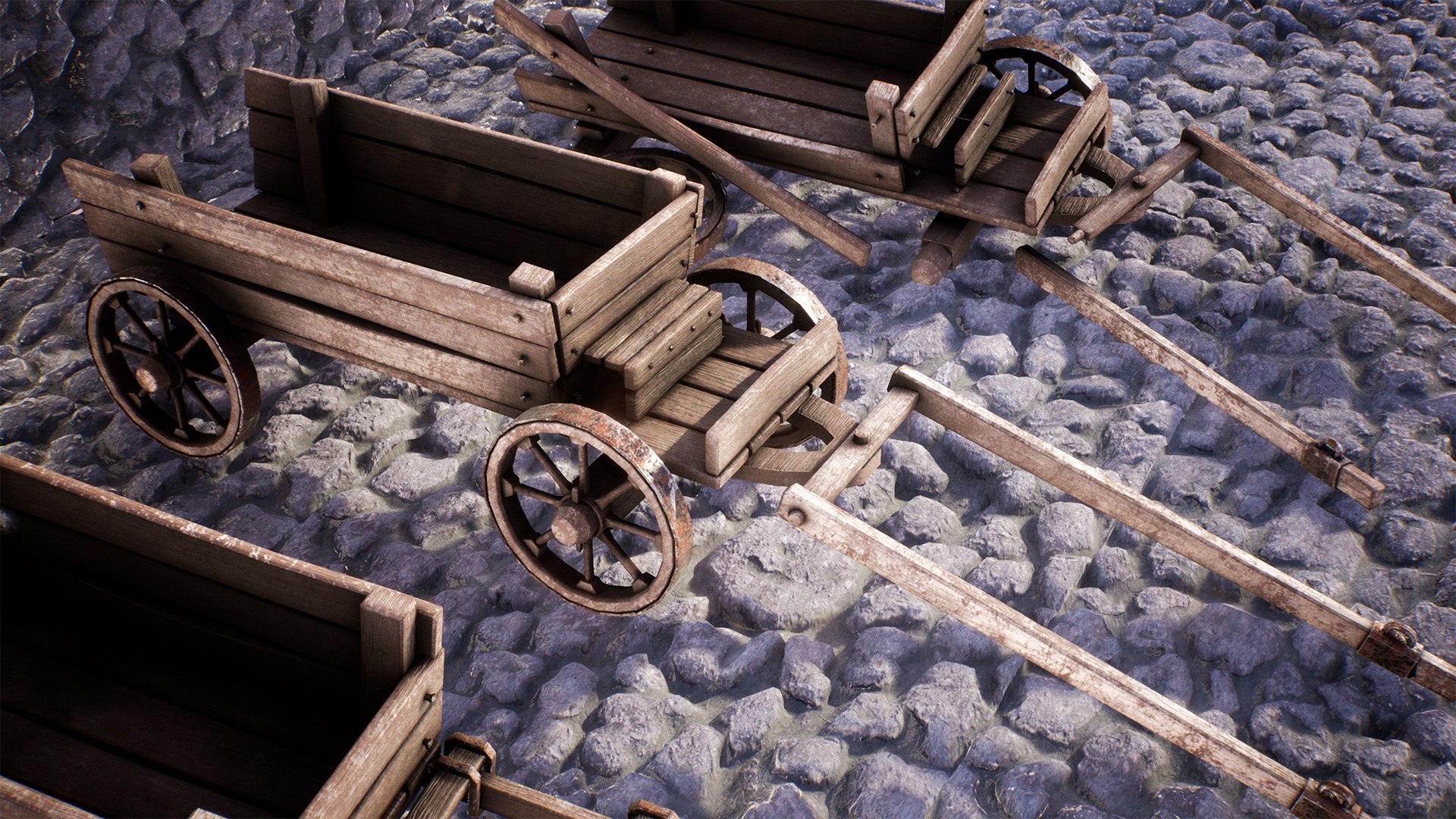 Medieval Carts 10 Variations 3D Model - TurboSquid 1984273