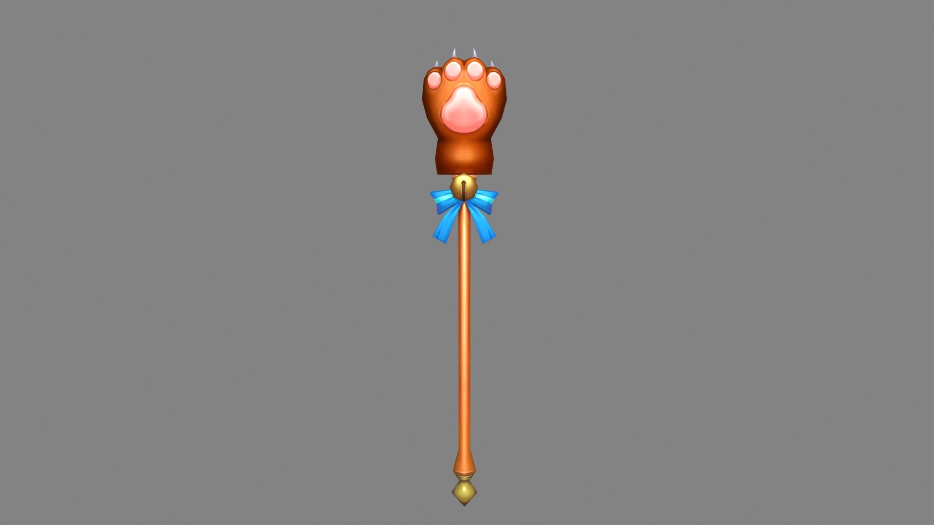 Bear Paw Staff - Bear Claw Scepter - Mage Weapon 3D - TurboSquid 2269390
