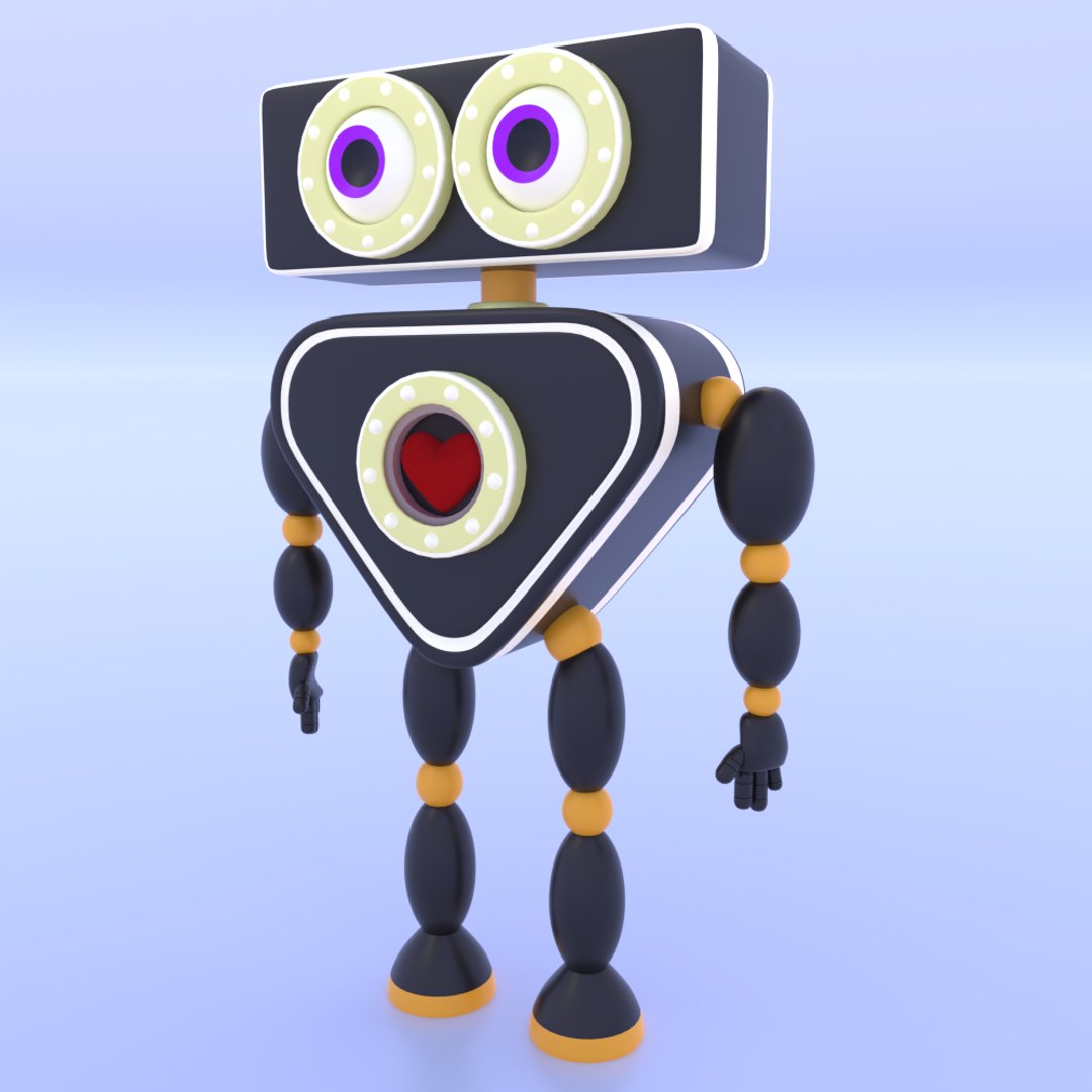 Toy Robot 006 3D Model - TurboSquid 1524823