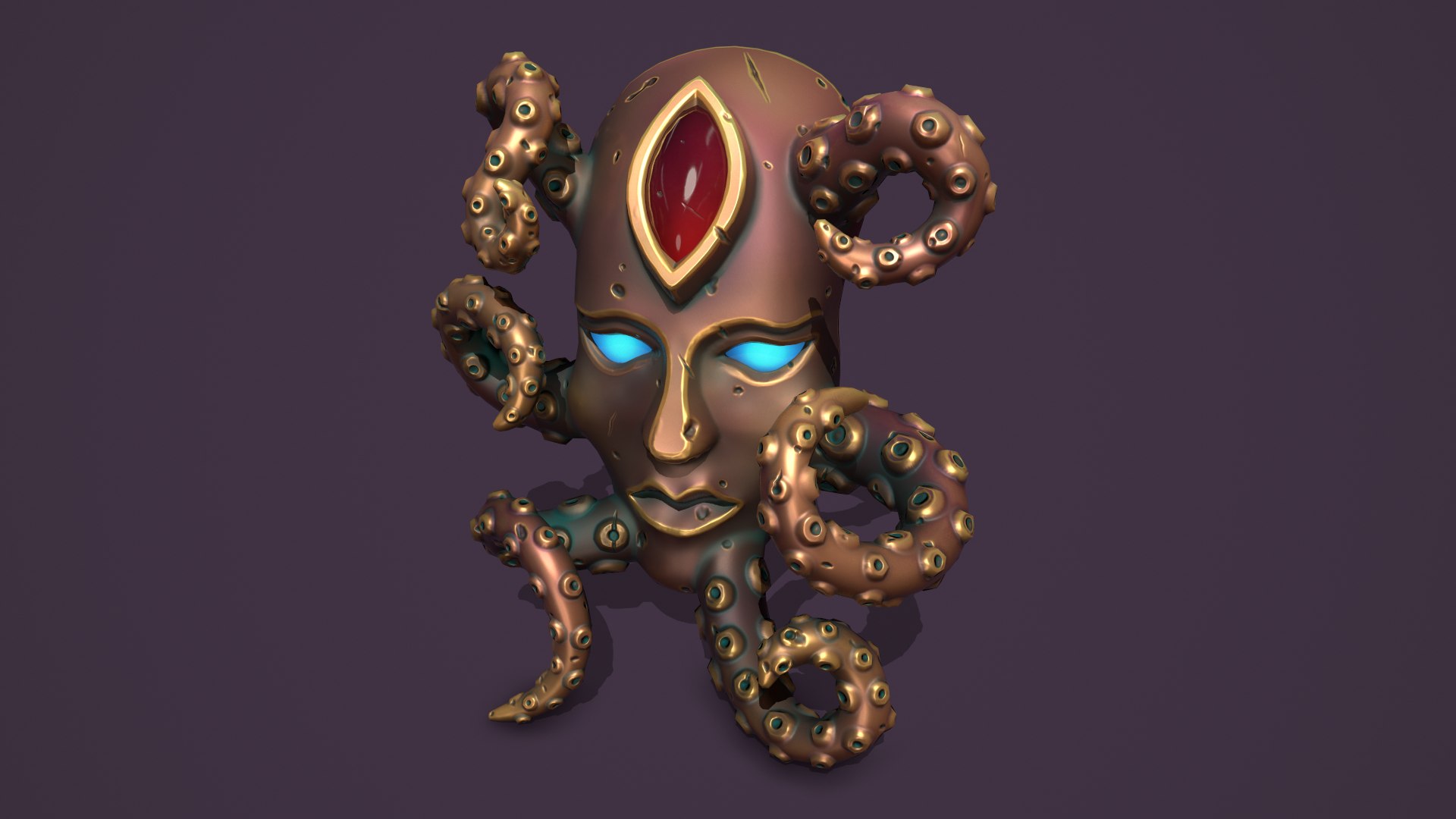 Octopus Mask 3D - TurboSquid 1768617
