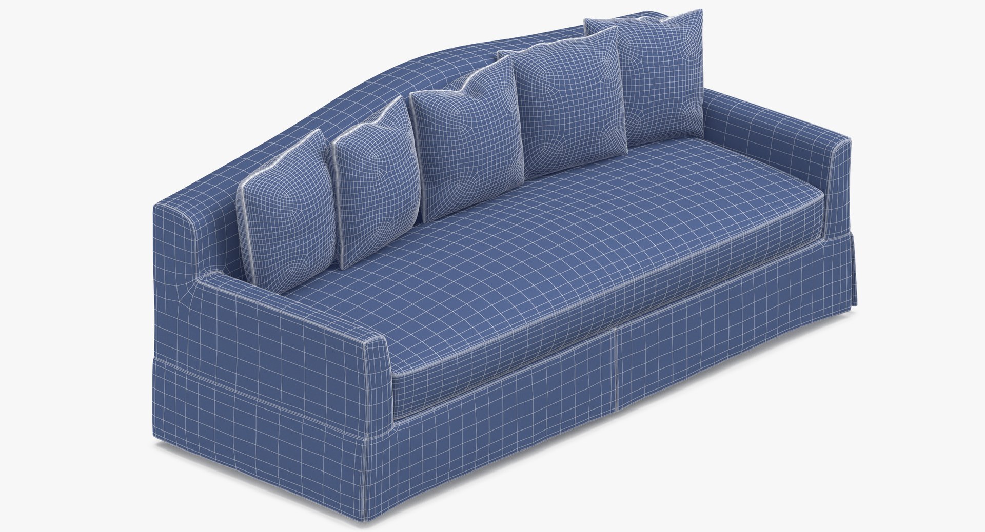 Traditional 4 Seater Sofa 3D Model - TurboSquid 1253644