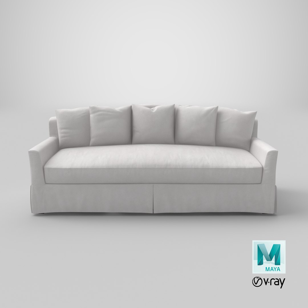 Traditional 4 Seater Sofa 3D Model - TurboSquid 1253644