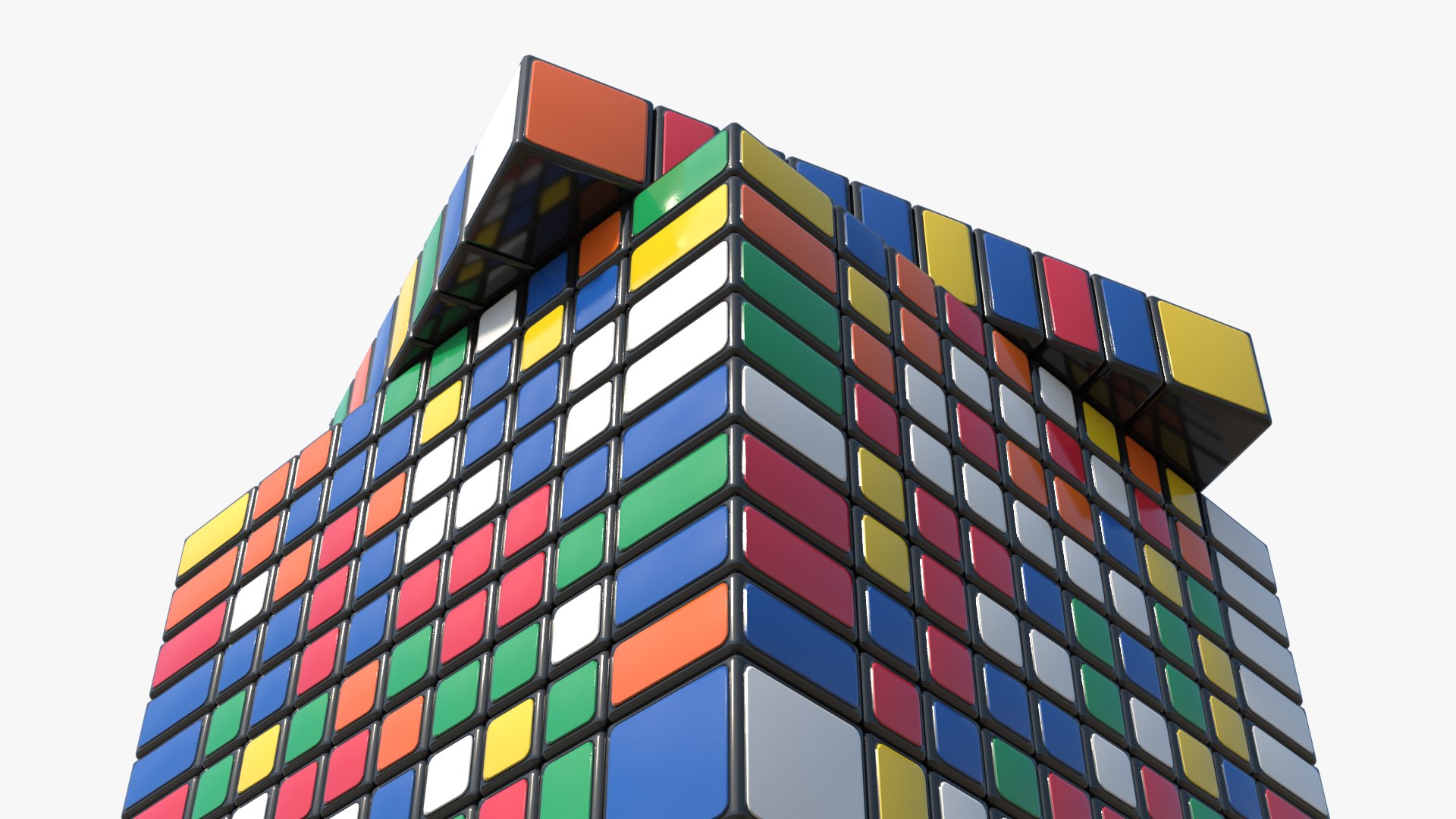 3D Animated Rubiks Cube 10x10 - TurboSquid 2081475