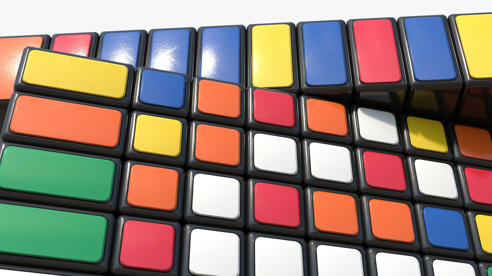 3D Animated Rubiks Cube 10x10 - TurboSquid 2081475