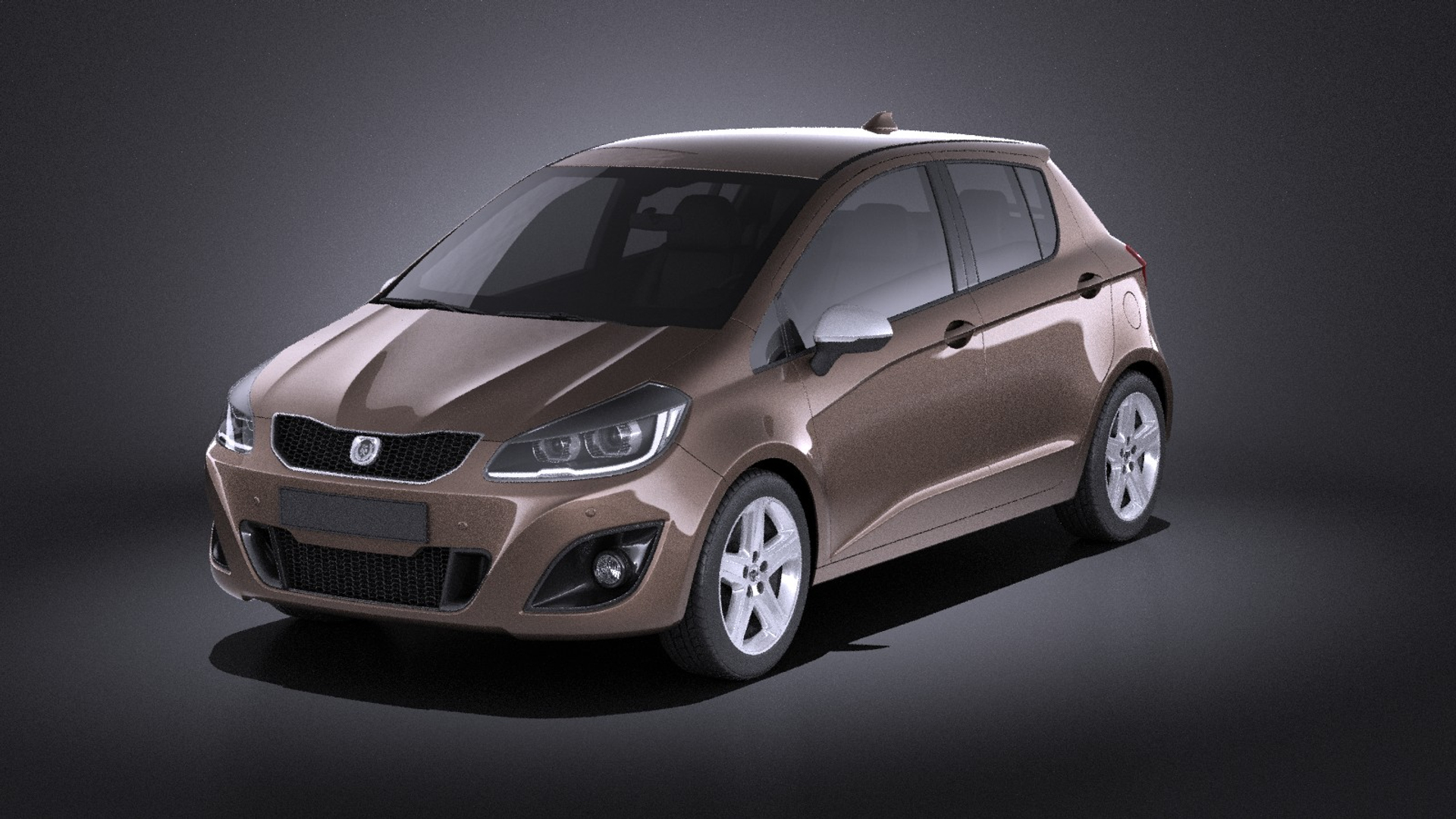 3d 2016 hatchback generic model