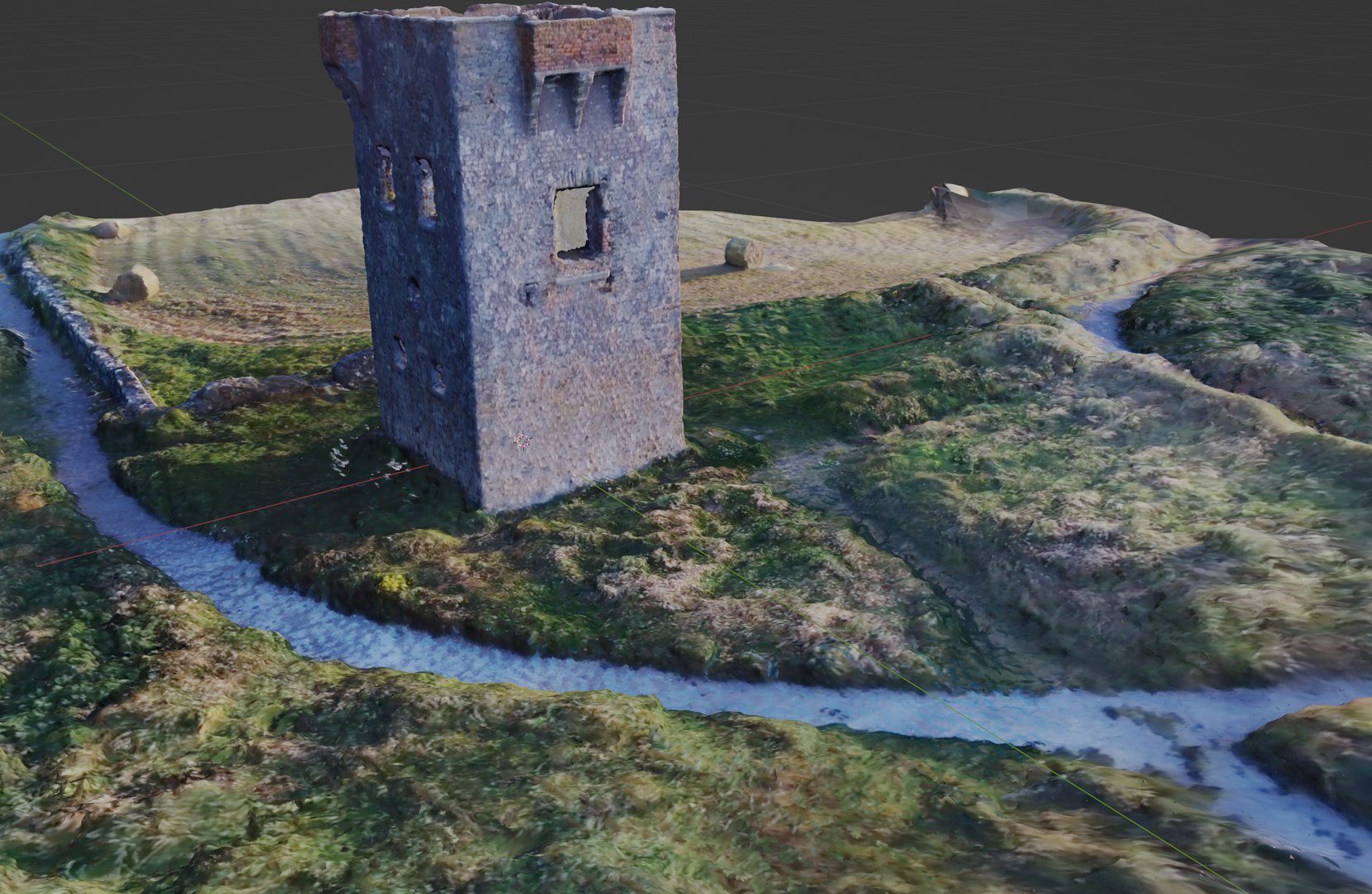 3D Castle Ruin Photoscan - TurboSquid 1979814