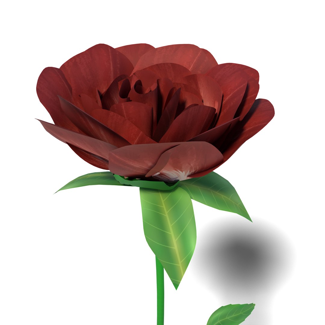 Red Rose Flower 3D Model - TurboSquid 2083197