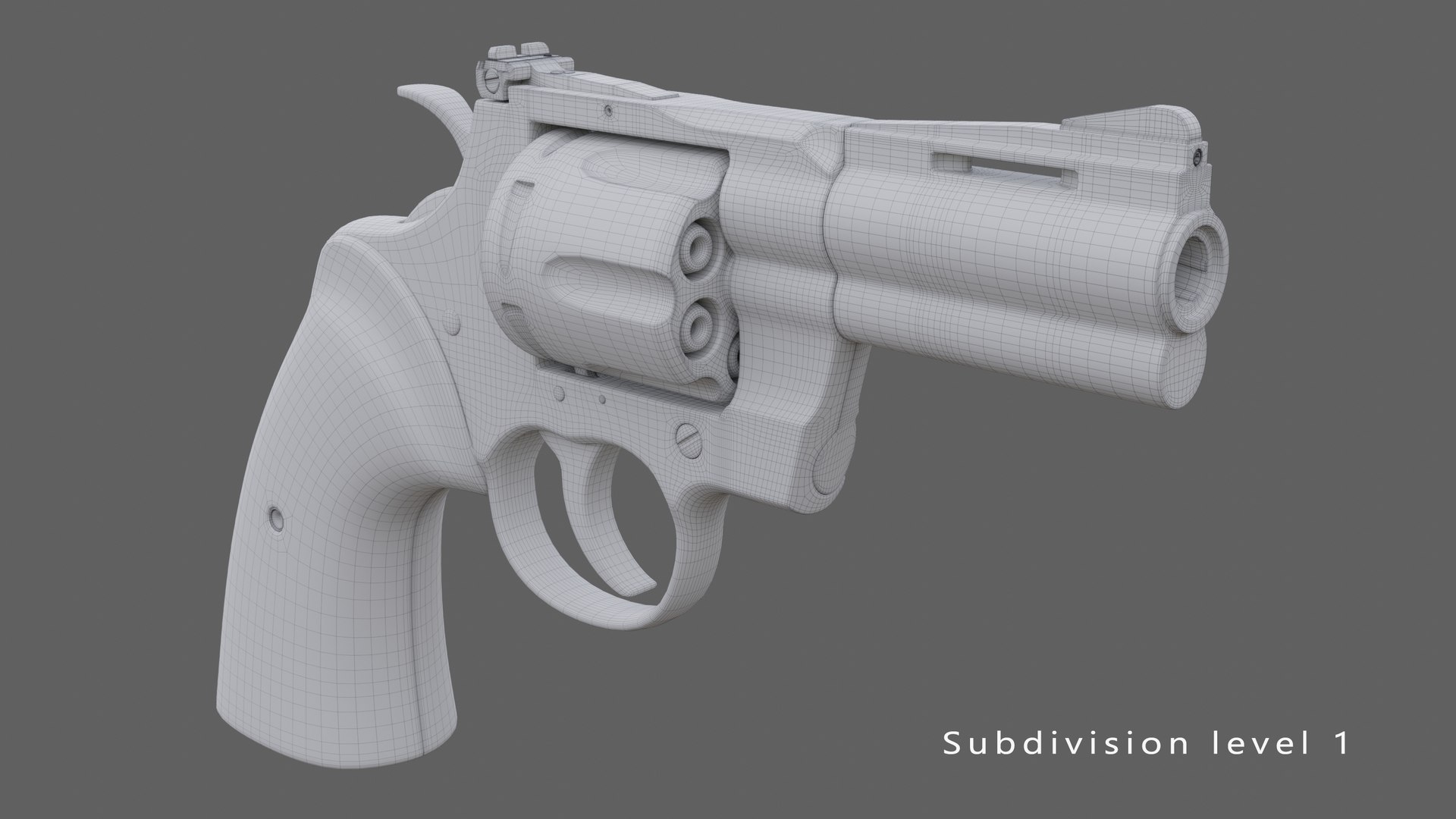 3D Colt python 357 3 inch black - TurboSquid 2035917