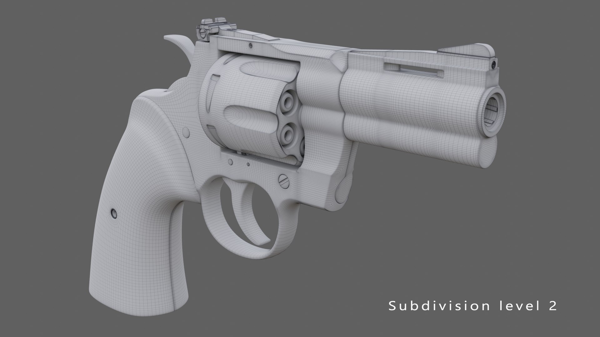 3D Colt python 357 3 inch black - TurboSquid 2035917